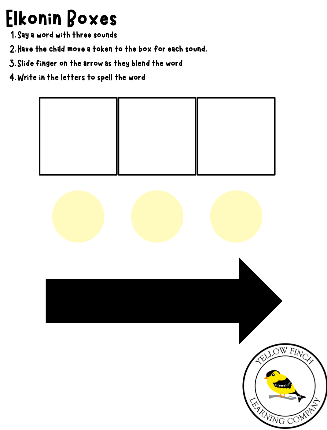 Elkonin Boxes Worksheets